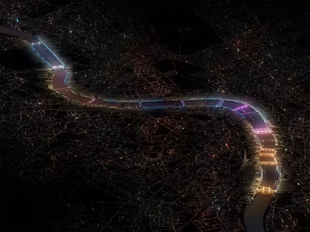 Dự án nghệ thuật công cộng mới đầy tham vọng sẽ biến sông Thames thành một bức tranh được chiếu sáng