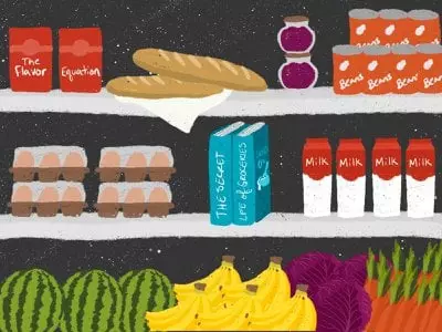 Aprenda sobre o submundo do supermercado do seu bairro, mais de 100 usos para o feijão e muito mais nos principais livros de alimentos deste ano.