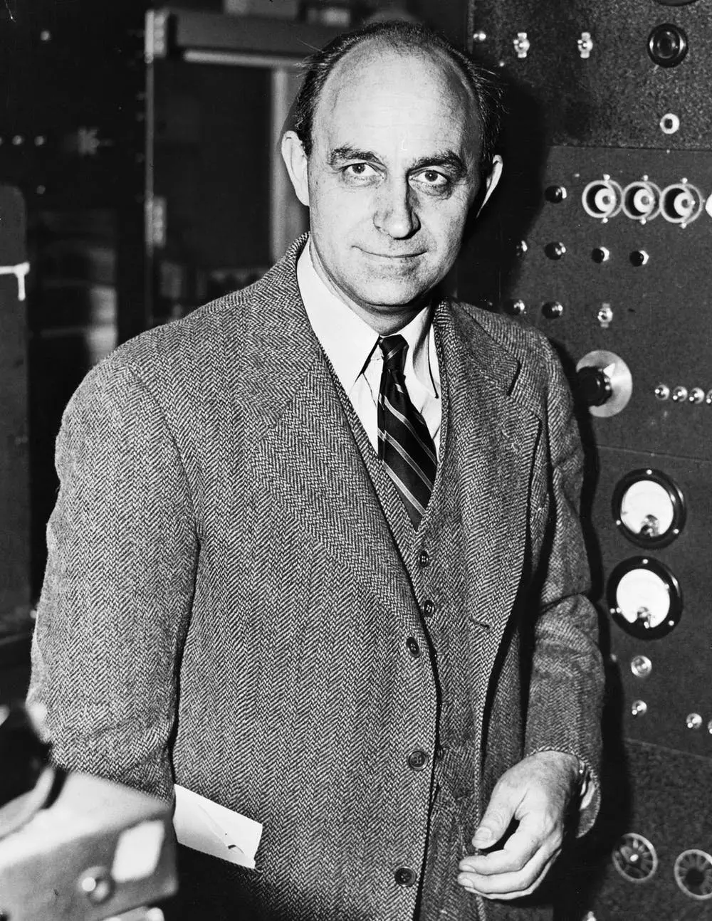 Nobelpristagaren Enrico Fermi ledde projektet
