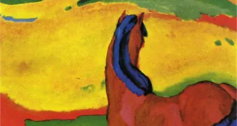 اسبهای فرانتس مارک در یک منظره یکی از آثار هنری بازیابی شده بود.