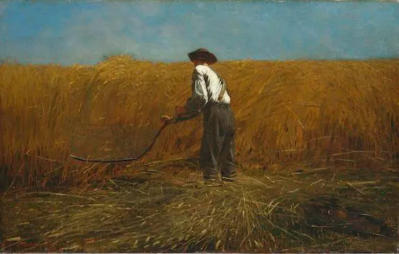 Veteran naaseb pärast sõda. Winslow Homer, Veteran uuel väljal, 1865.