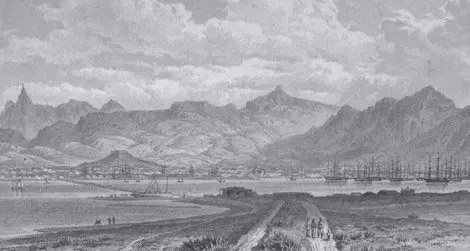 Port Louis, Mauricio, en la primera mitad del siglo XIX.