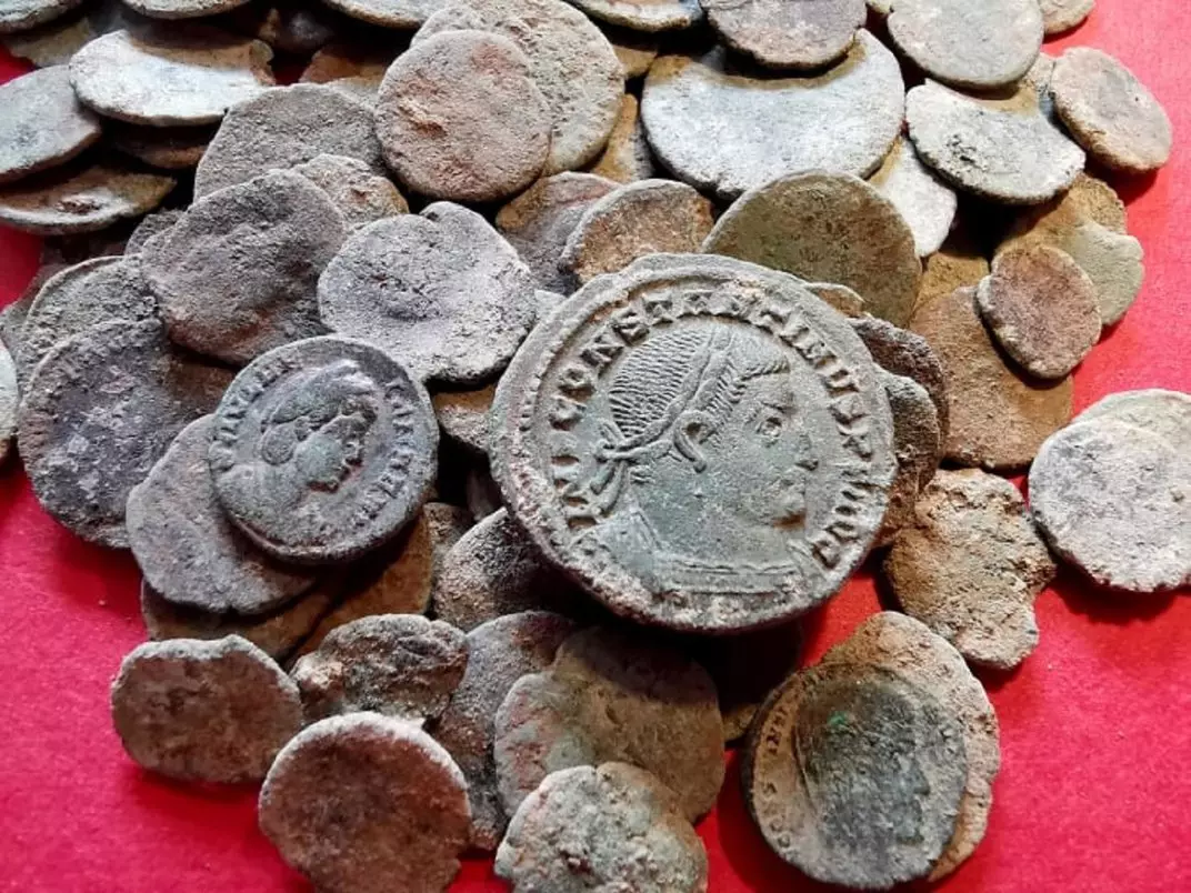 ローマのコインの山
