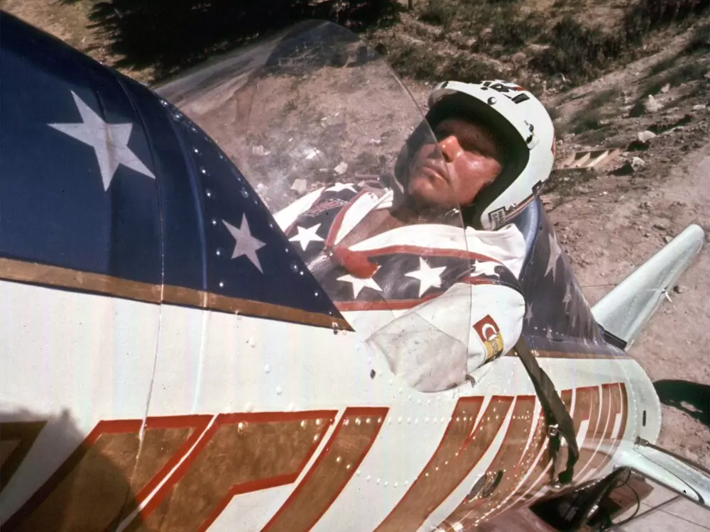 Risikofreudiger Evel Knievel war ein großer Befürworter des Tragens eines Helms