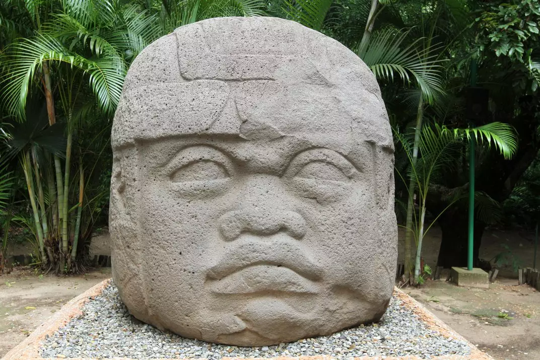 Olmec ප්රධානියා Parque-Museo la Venta හි