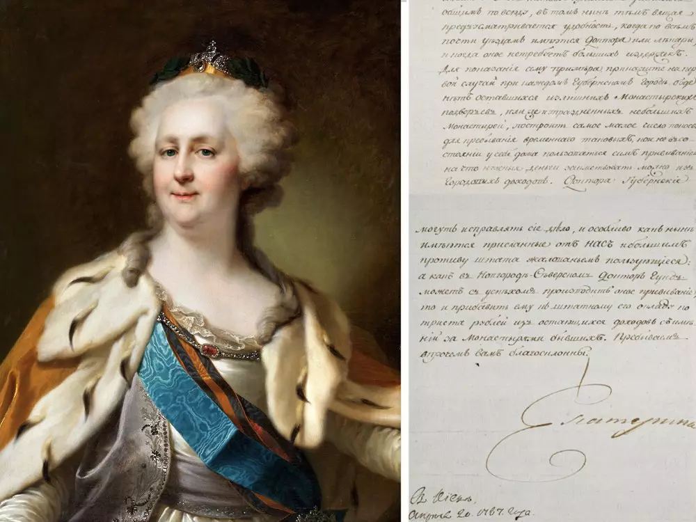Catherine the Great Surat Menyanjung Kebaikan Vaksinasi Sedia Untuk Dilelong