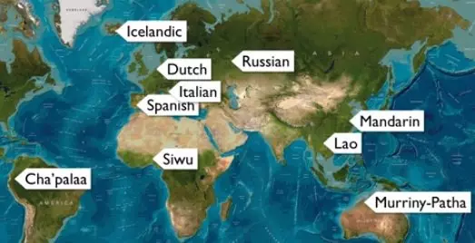 Rus, Islandiýa, Laos we Siwu dillerinde “Huh” - ähliumumy söz diňläň