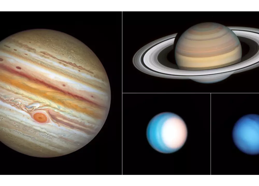 Katakanlah Keju, Planet Luar! Hubble Menangkap Gambar Baru Jupiter, Saturnus, Uranus, dan Neptunus