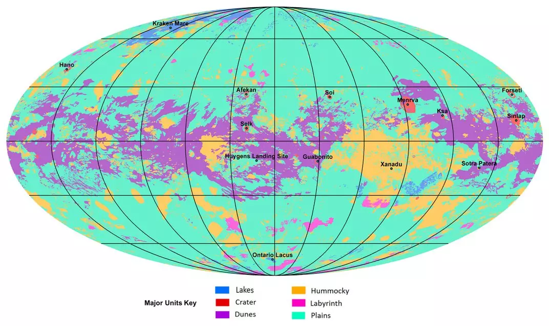Титан газрын зураг