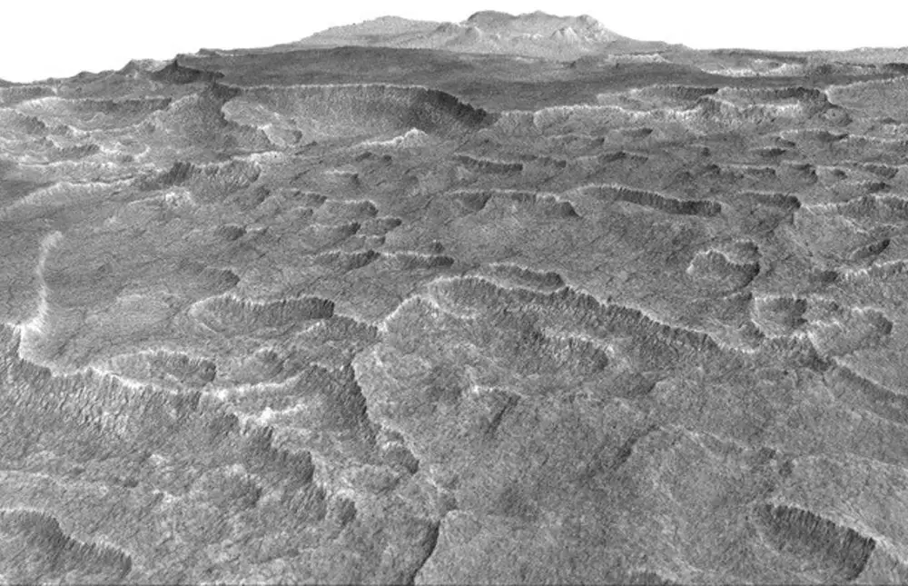 Šis didžiulis Marso ledo laukas gali užpildyti Aukščiausiąjį ežerą