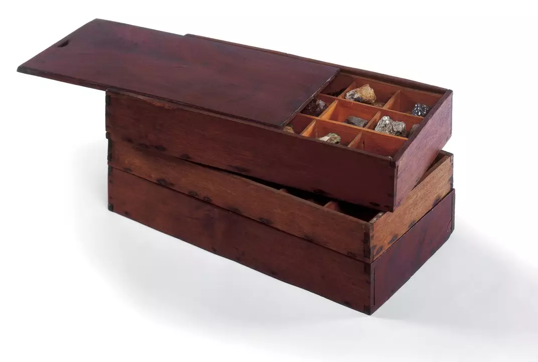 Geological specimen box owned by Ellen Sewall Osgood
