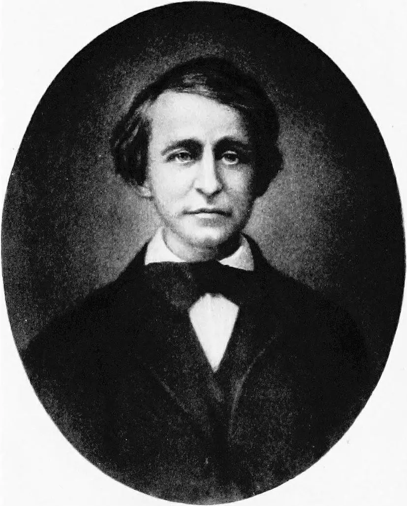 Henry David Thoreau jako mladý muž