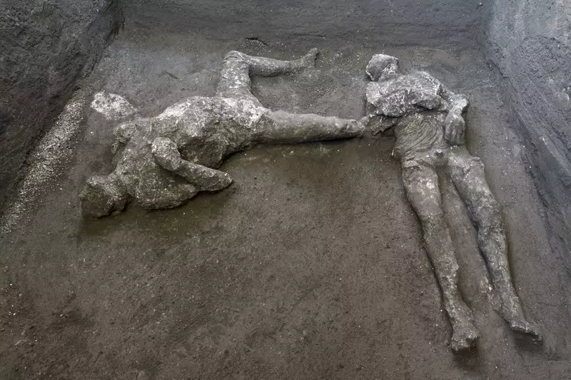 폼페이에서 발견된 2명의 베수비오 희생자의 잘 보존된 유해