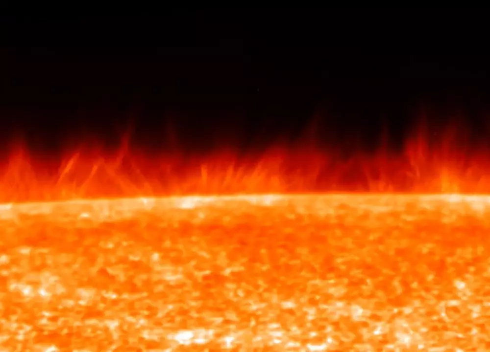 Millioner av plasmaspikler kan forklare den ekstreme varmen i solens atmosfære