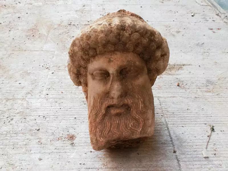 Ancient Bust of Greek God Hermes Found During Work on Athens&#x27; Sewage System