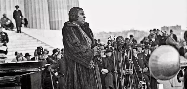 Marian Anderson við Lincoln Memorial