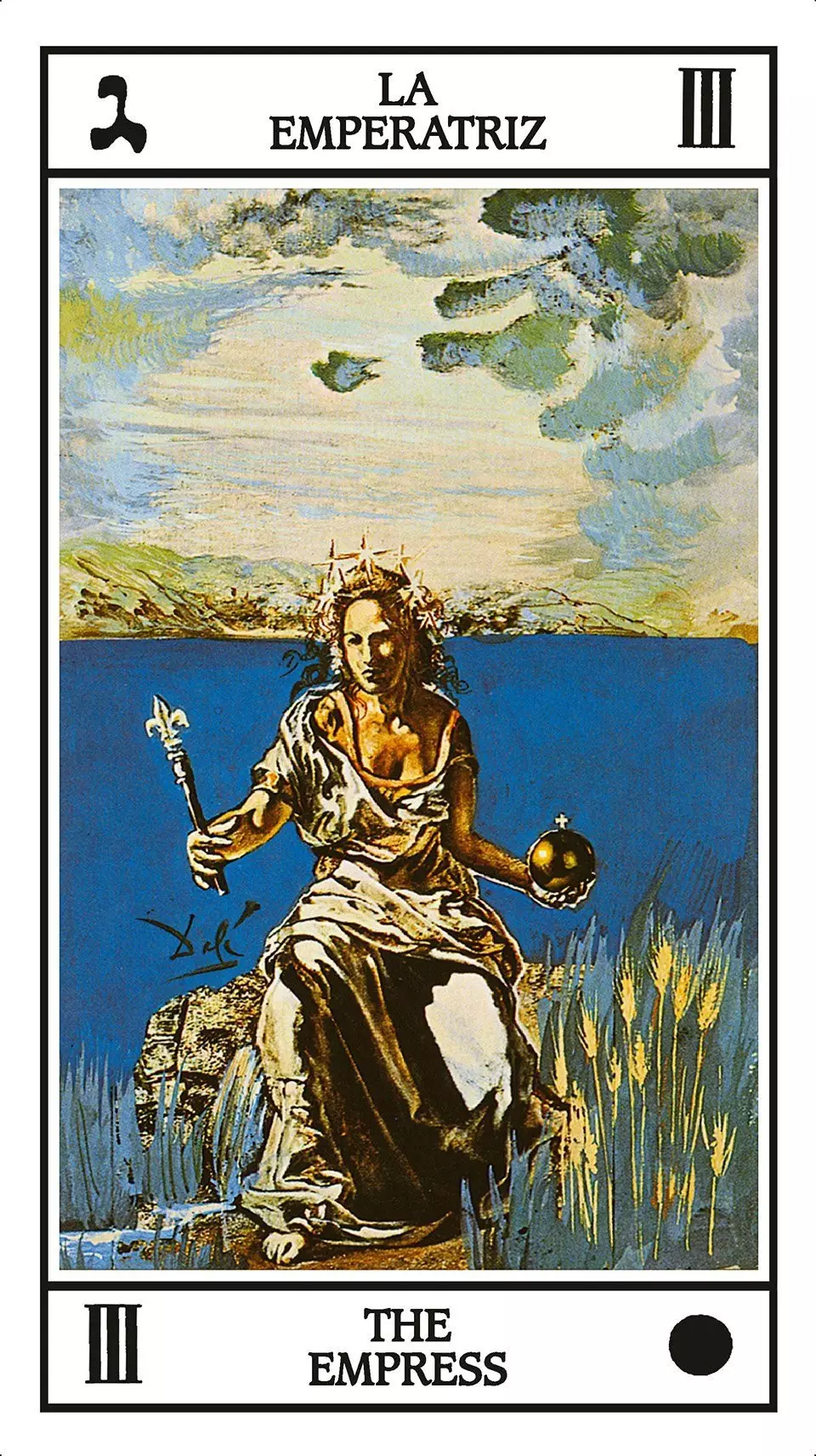 Mofumahali oa karete ea tarot ea Salvador Dali