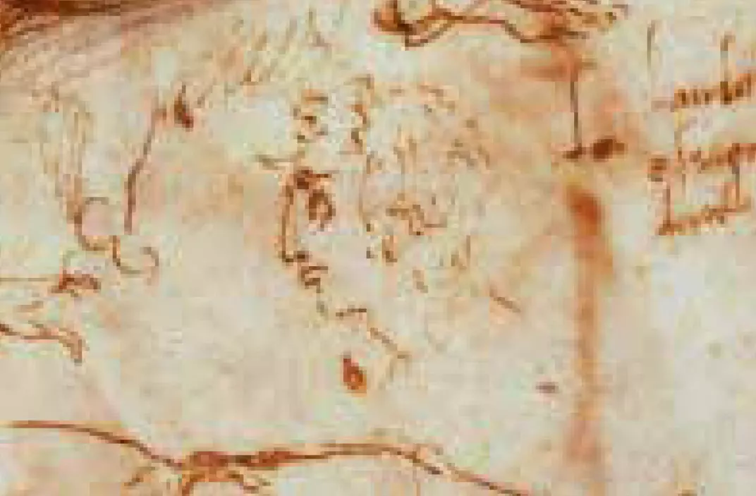 Tegning av mann i profil