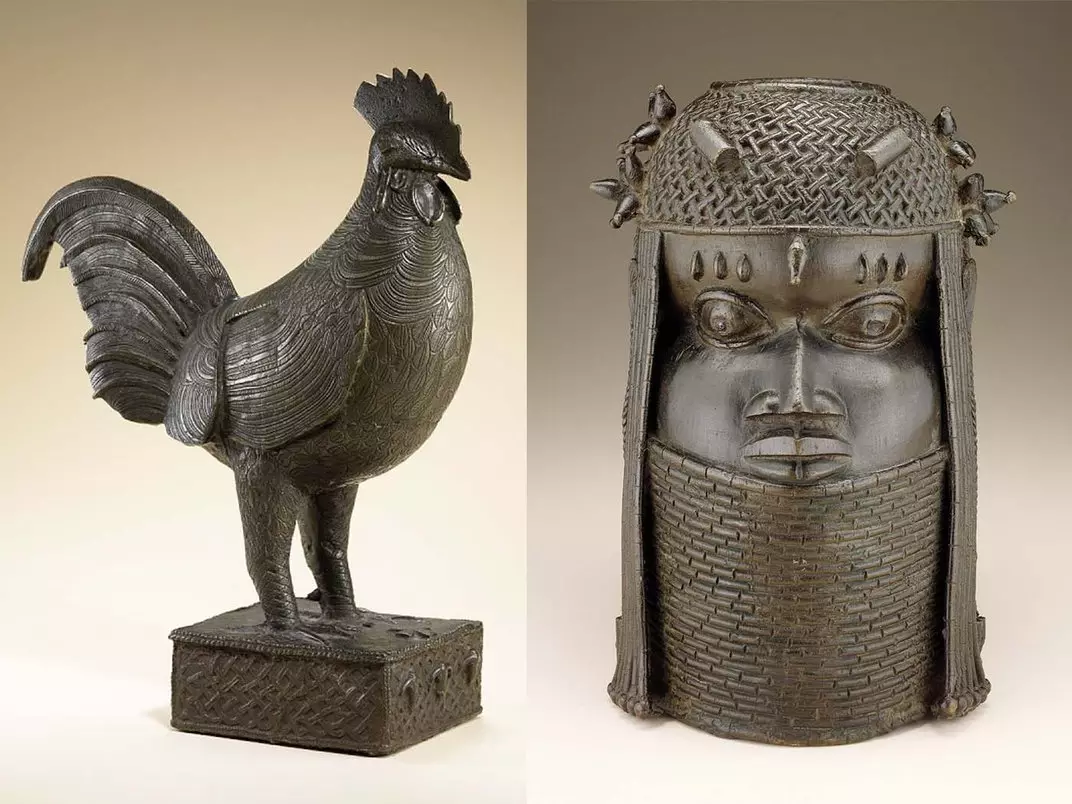 Benin bronser tas bort från synen