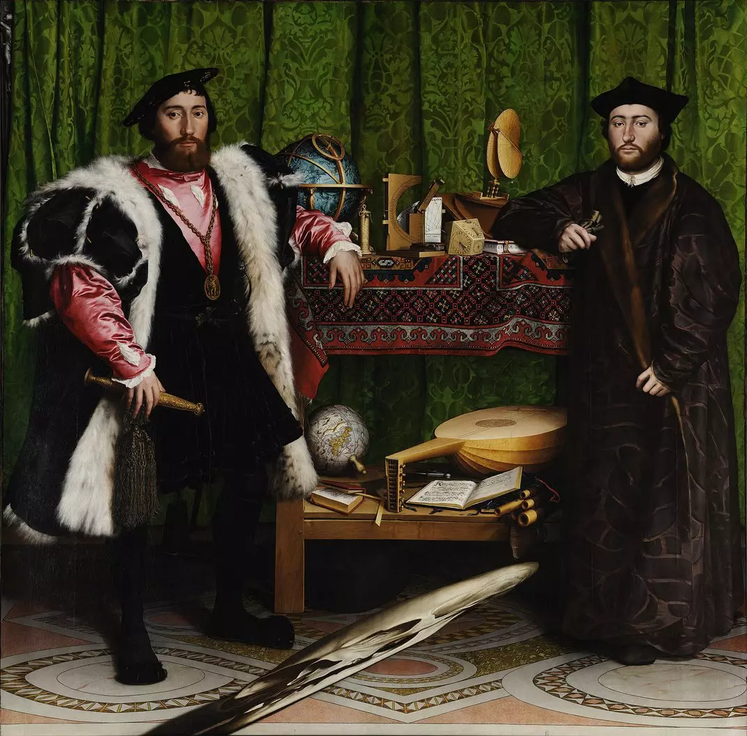 Hans Holbein Mudiki, The Ambassadors, 1533