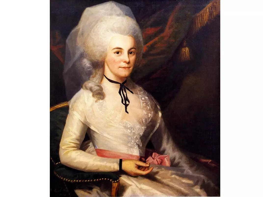 Hamiltonun həyat yoldaşı Elizabeth Schuylerin portreti