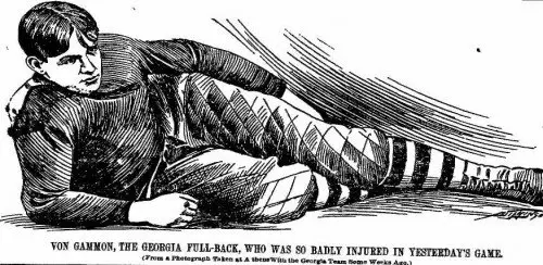 Ричард Вон Гаммон, 1897 оны хөлбөмбөгийн хохирогч