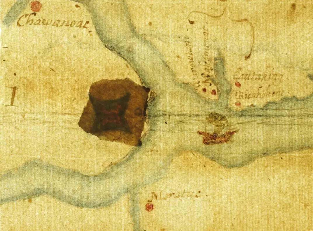 Карта, направена от Джон Уайт