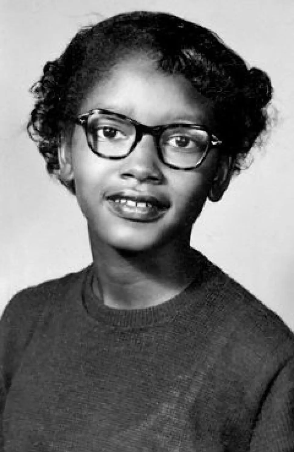 Claudette Colvin fotografada aos 13 anos