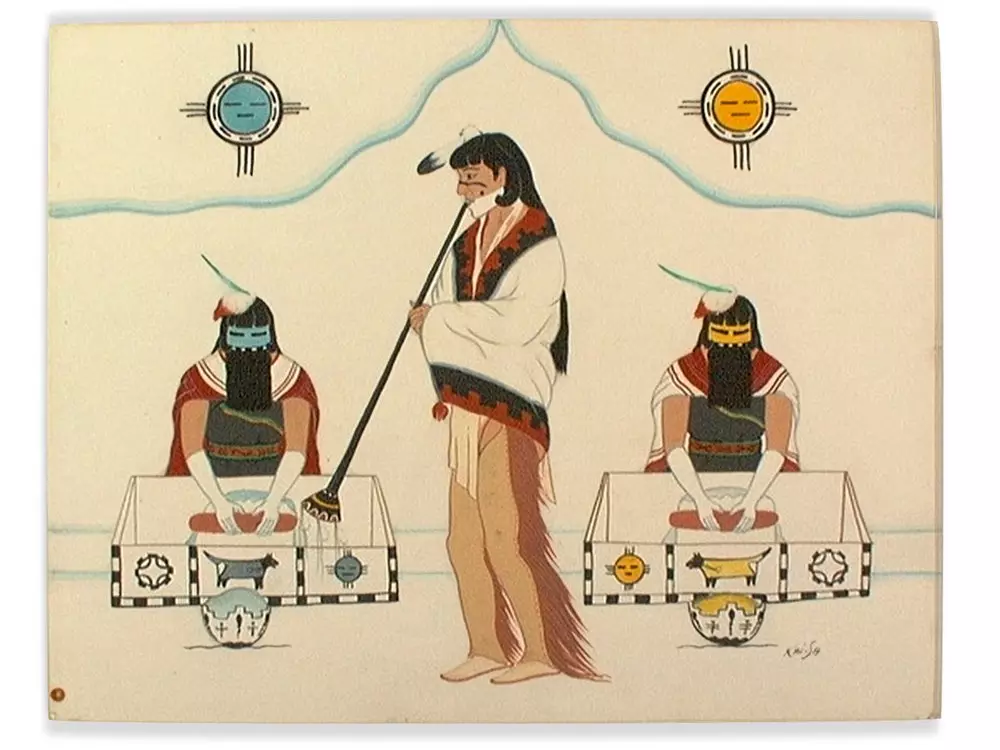 پرسی سینڈی (A:shiwi [Zuni]، 1918–1974)۔