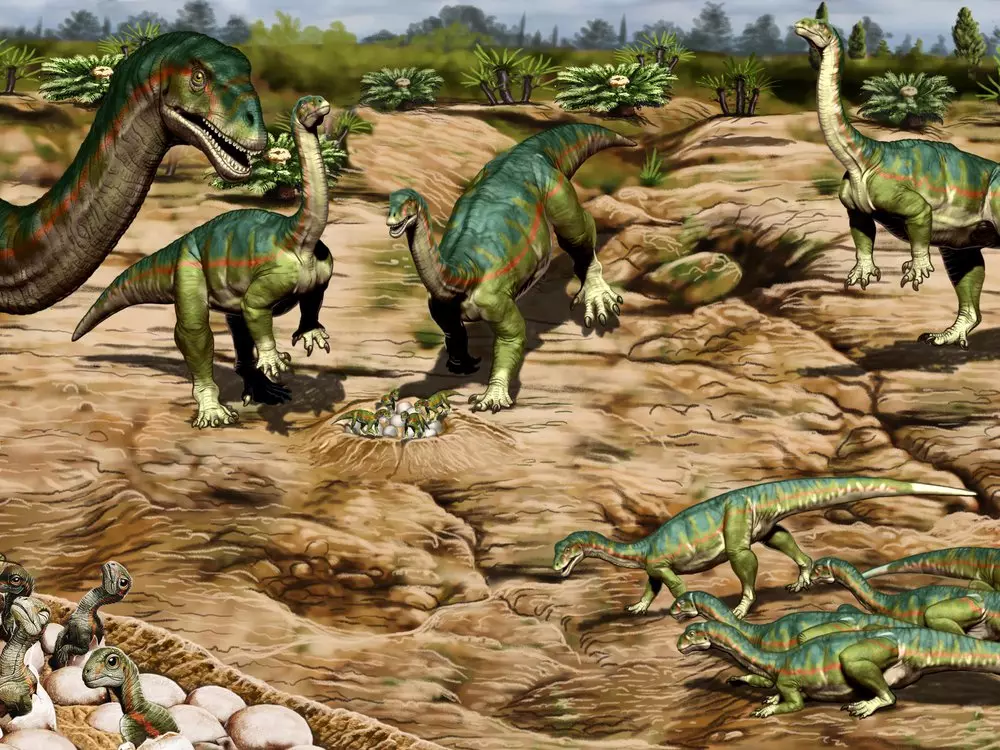 Paleontologoek dinosauroen artaldeen portaeraren frogarik zaharrena aurkitu dute