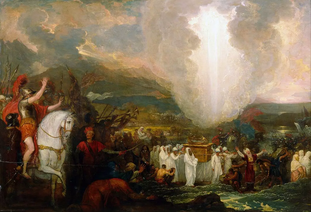 Lukisan Benjamin West nampilkeun Ark of Covenant