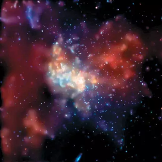 Snímek naší galaxie pořízený satelitním dalekohledem Chandra