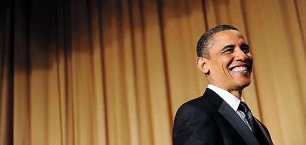 Barack Obama elnök a Fehér Ház tudósítói vacsoráján