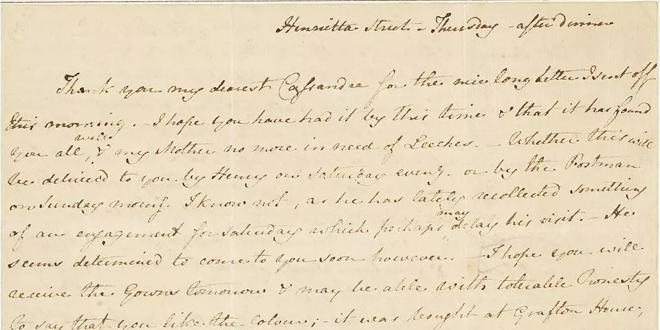 આ જેન ઓસ્ટન પત્ર 19મી સદીની દંત ચિકિત્સા ની ભયાનકતાને દર્શાવે છે