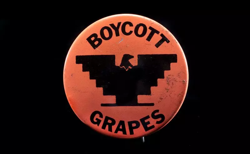Przycisk UFW „Bojkotuj winogrona”