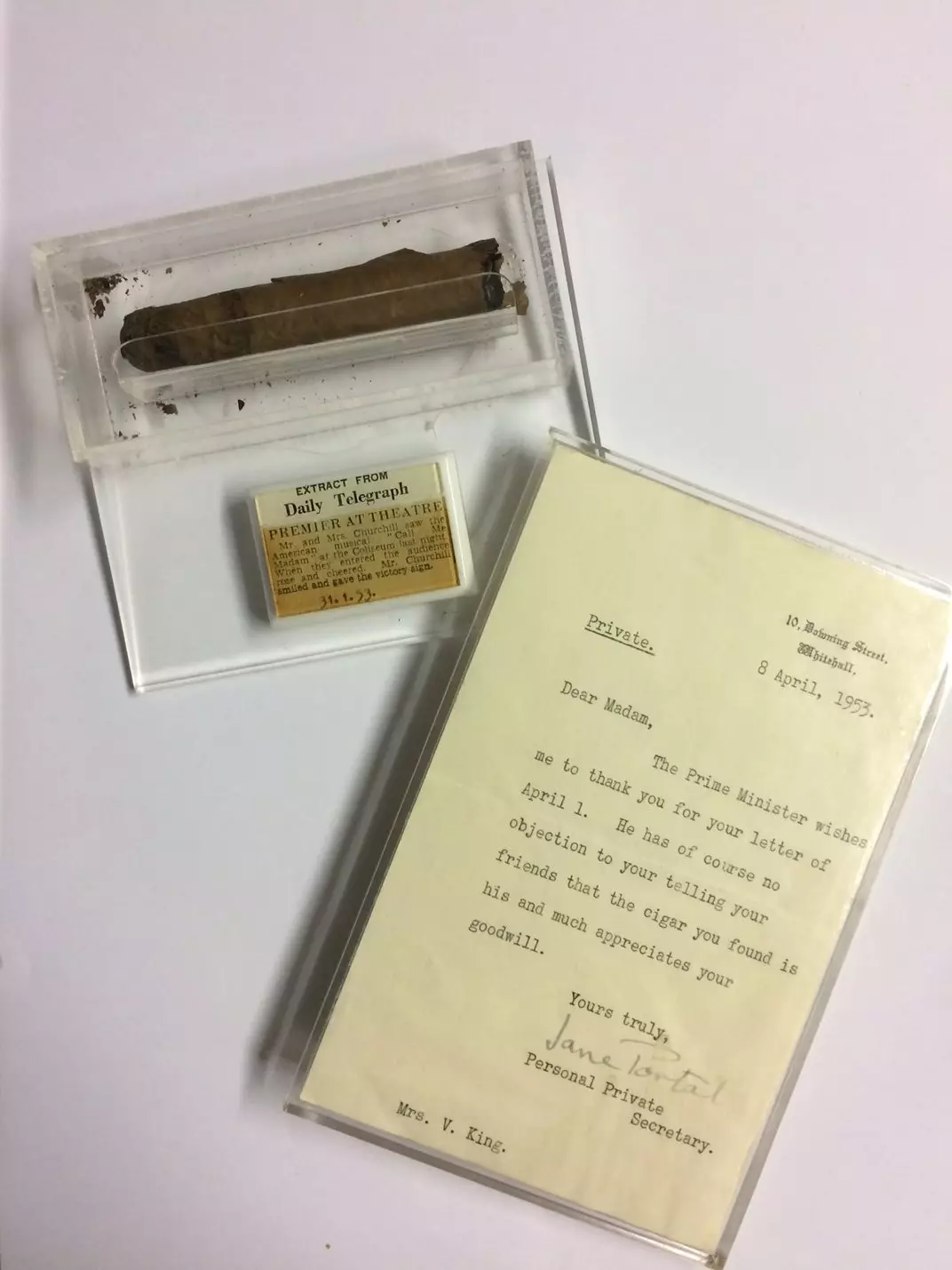 Carta de cigars de Winston Churchill