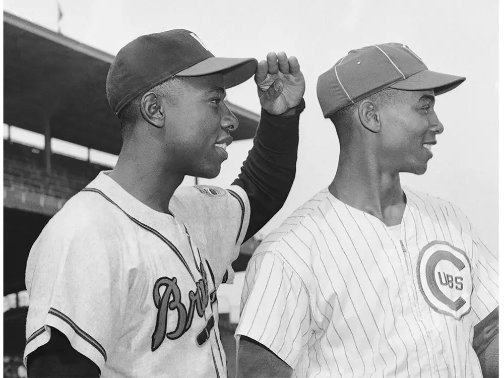 Hank Aaron en Ernie Banks