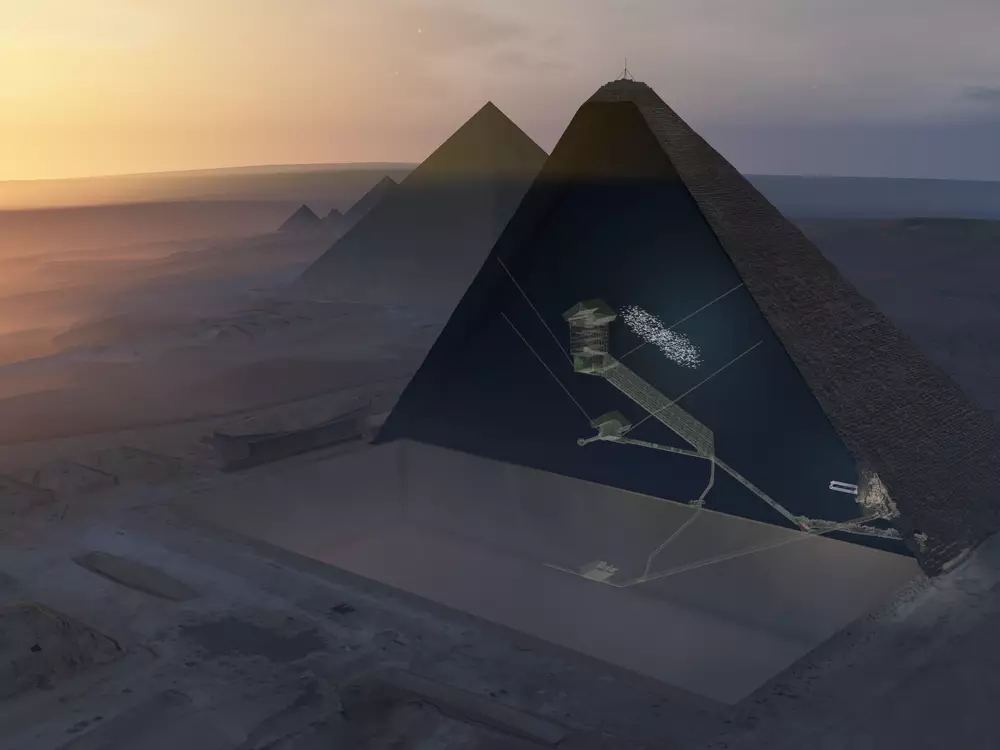 Jak výzkumníci odkryli obrovskou prázdnotu ve Velké pyramidě v Gíze