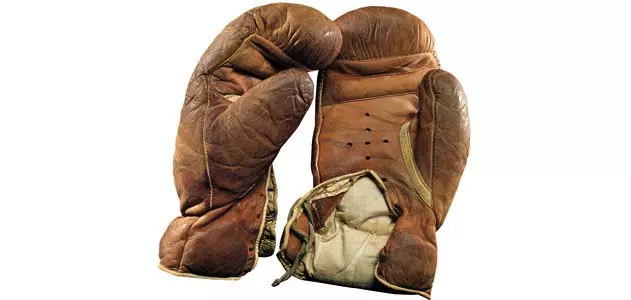 Gene Tunney's Gloves Enter the Ring