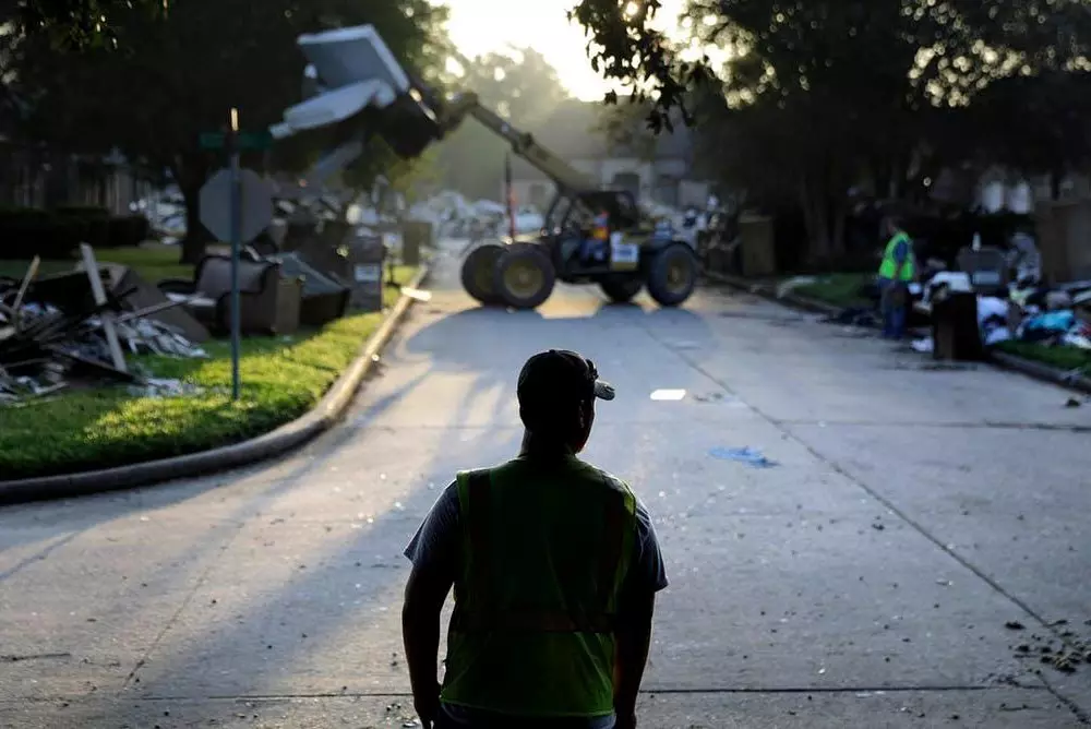 Crews clean up debris