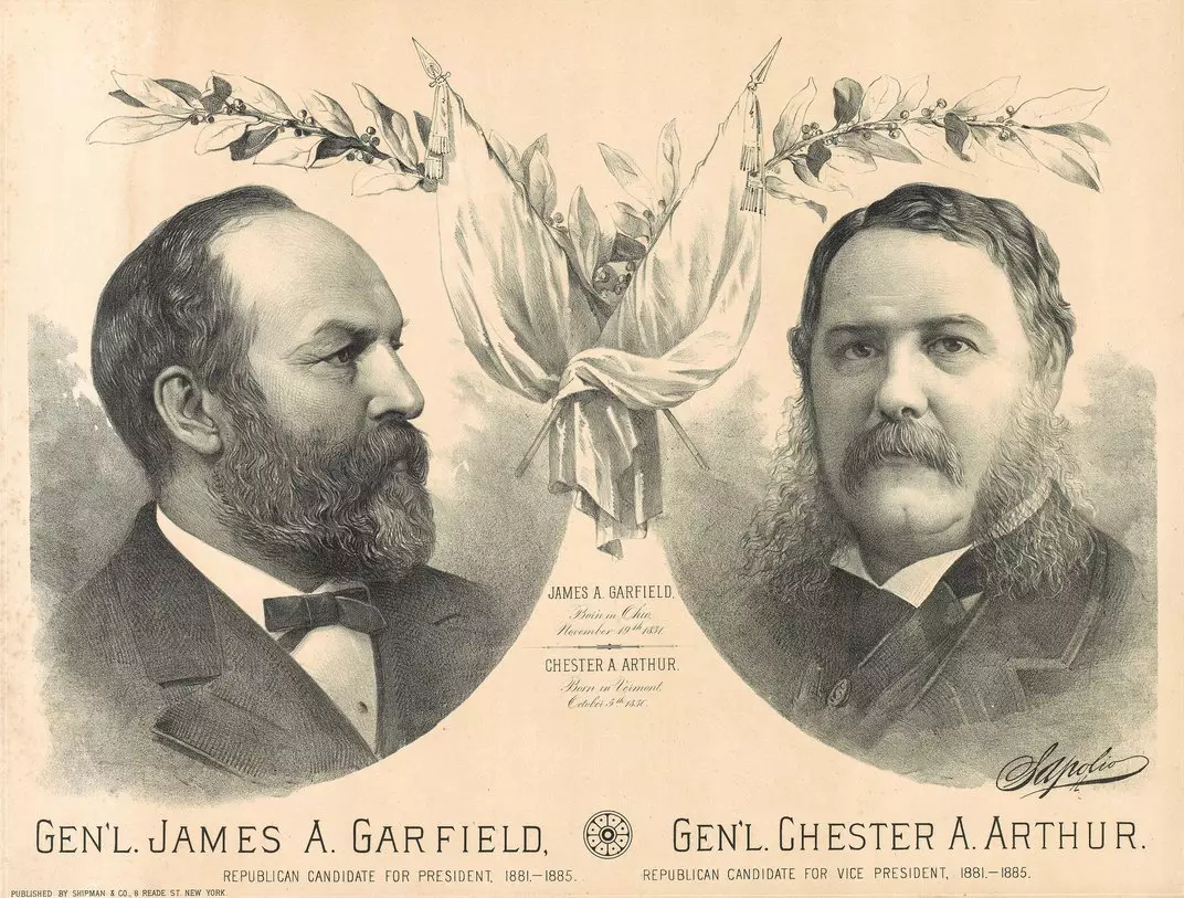 James Garfield / Chester Arthur panini