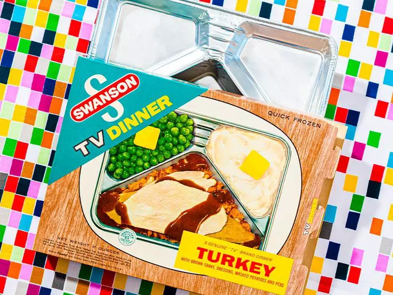 빈티지 Swanson TV 저녁 식사 포장