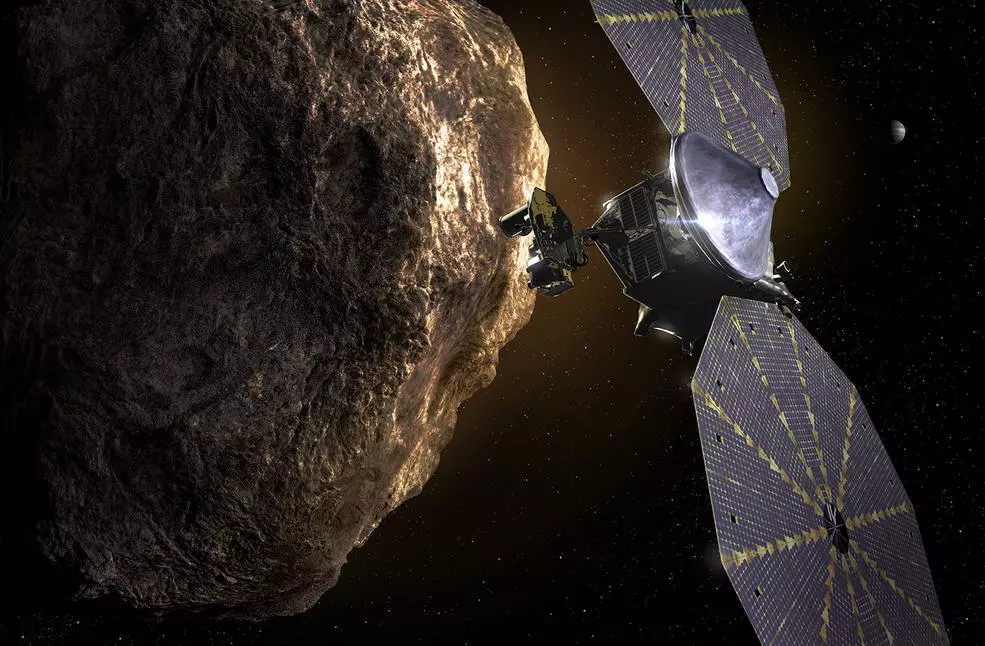 Misi Asteroid Lucy Probe NASA Bakal Sinau Asal-Usul Kaya Fosil ing Tata Surya Kita