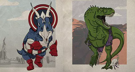 Superhero dinosaurs