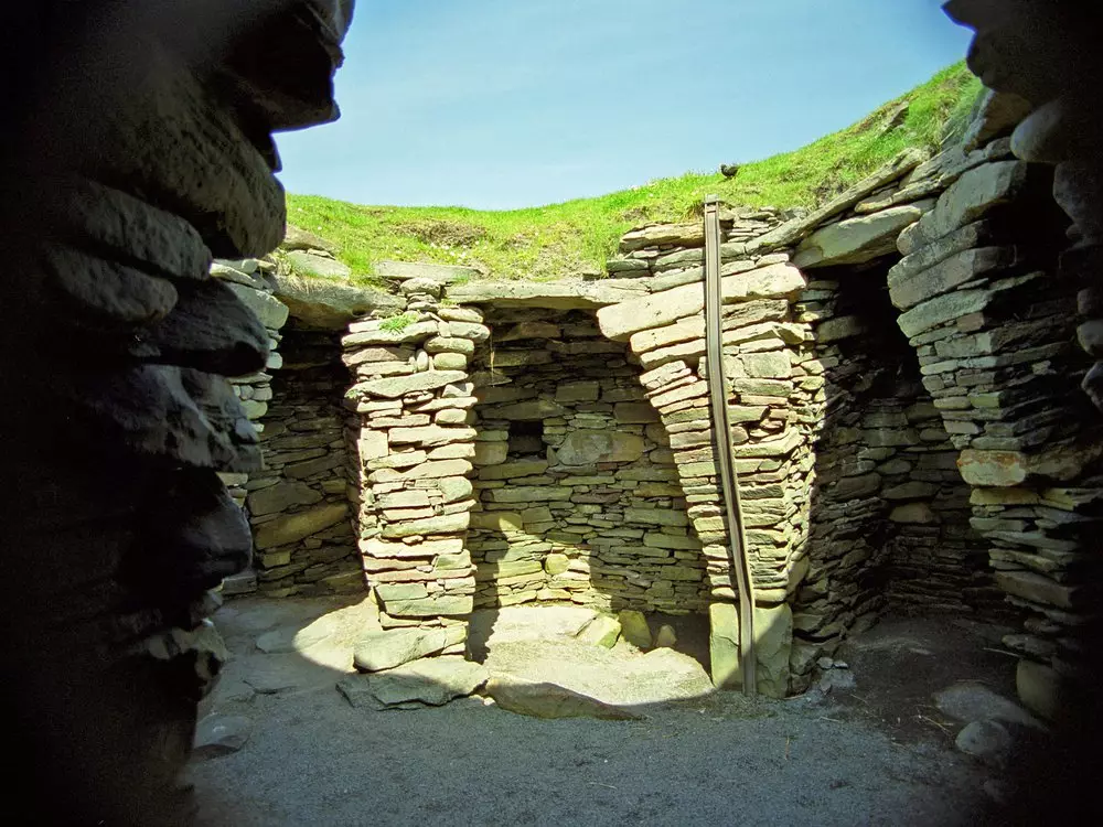 Viking Ruine, Jarslhof, Shetland, Schottland