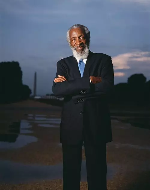 Sosjaal satirist Dick Gregory sprekt op Folklife Festival