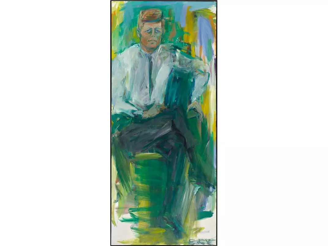 Vim li cas Elaine de Kooning's Portrait ntawm JFK tsoo txhua txoj cai 17341_5