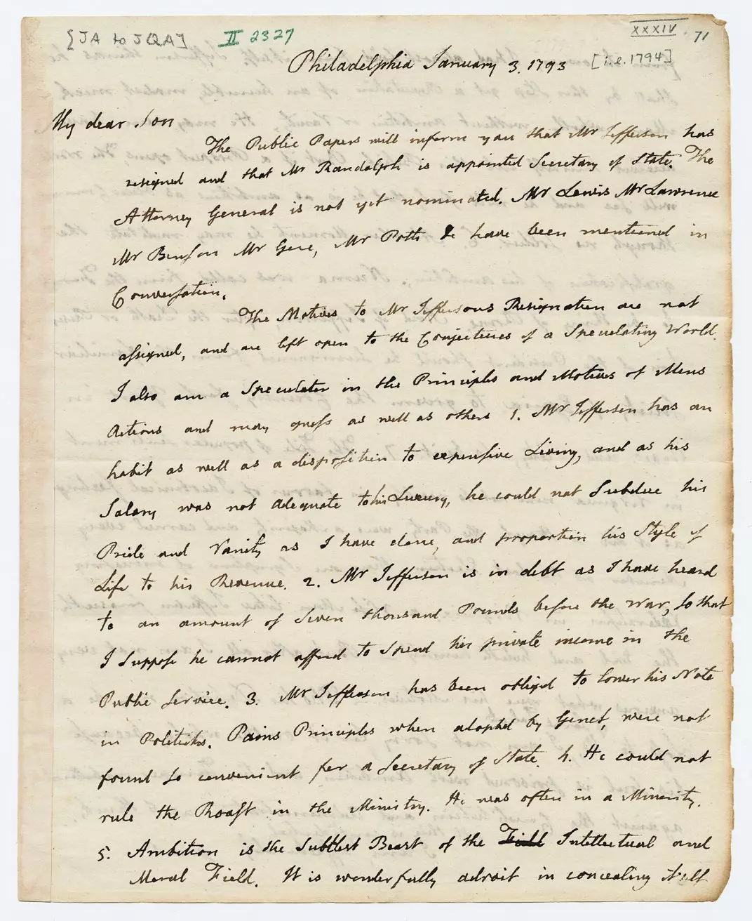 Ĉu John Adams Forigis Thomas Jefferson kaj Sally Hemings? 17406_6