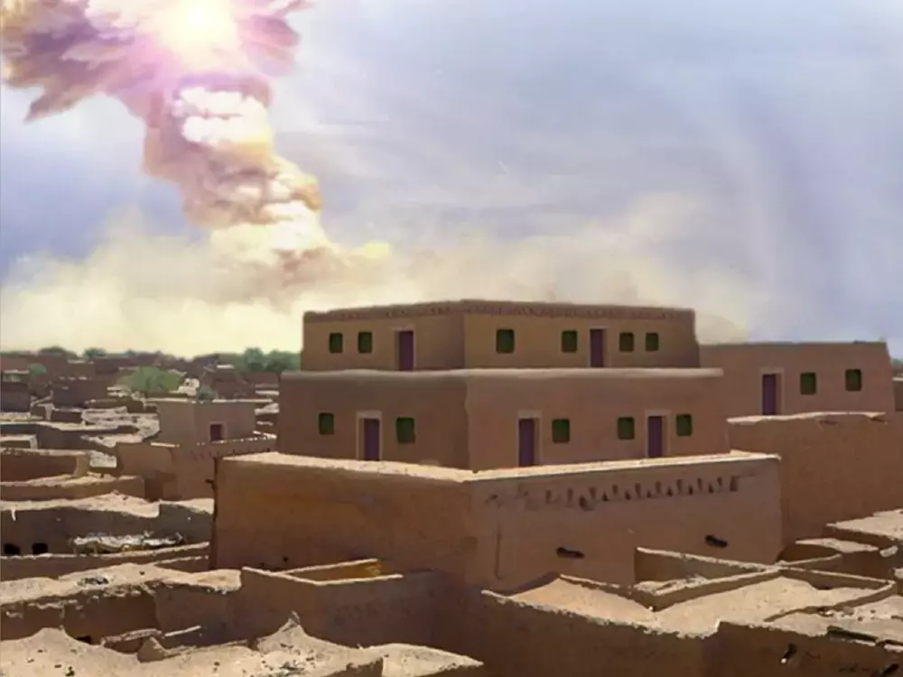 La destrucción de la ciudad antigua por la explosión de una roca espacial puede haber inspirado la historia bíblica de Sodoma