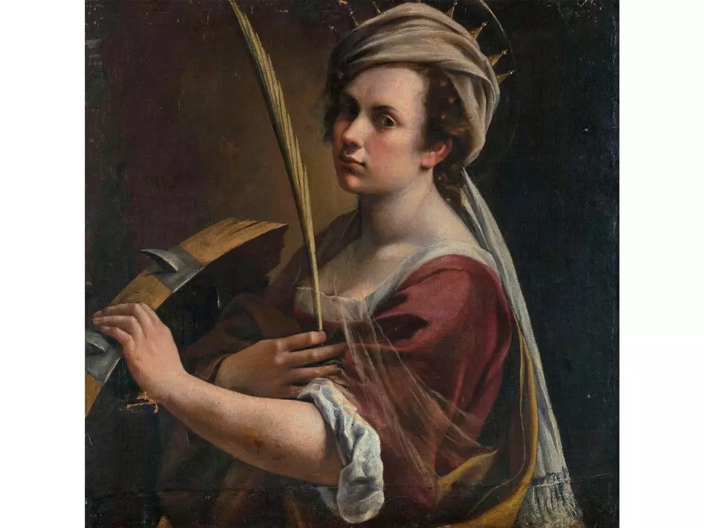 Self-Portrait li Saint Catherine ntawm Alexandria los ntawm Artemisia Gentileschi